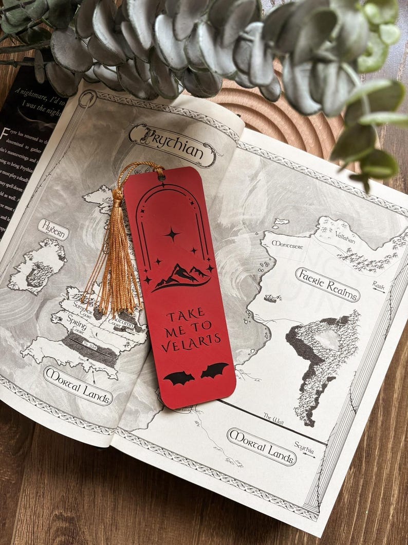 ACOTAR Velaris Quote Bookmark take Me to Velaris Fan Gift for A Court ...