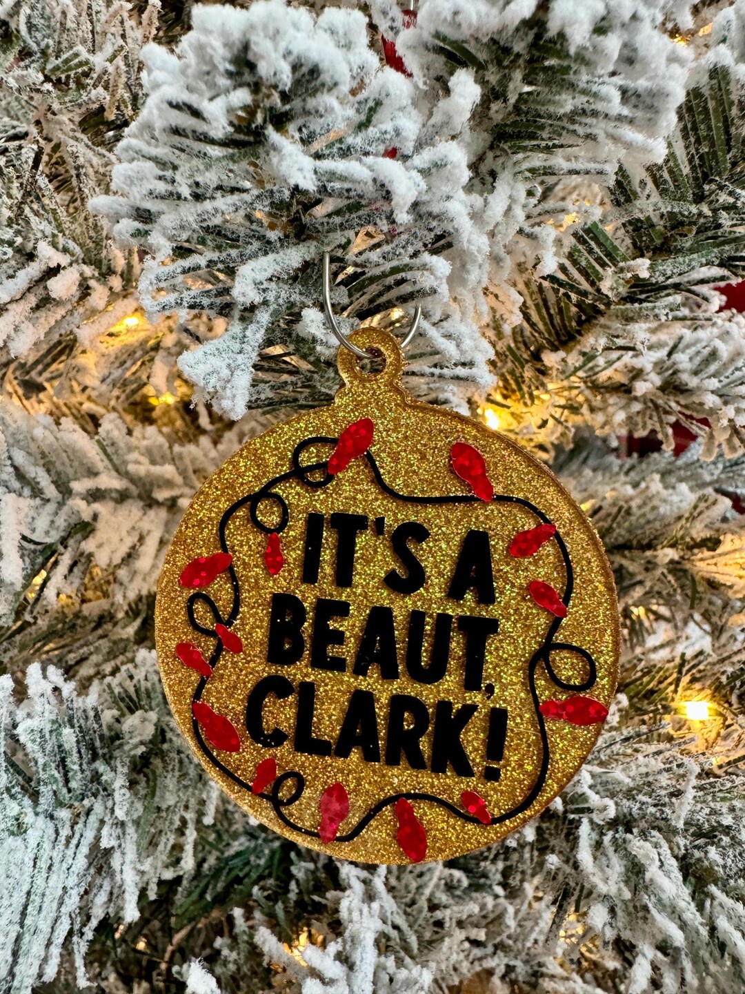It's a Beaut, Clark' Christmas Lights Ornament - Festive Movie Quote ...