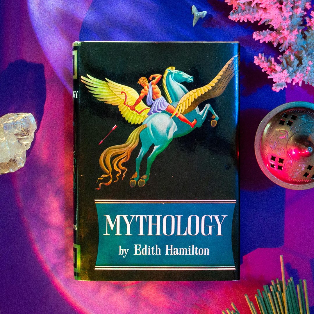 Mythology, by Edith Hamilton, 1942. Vintage Collectible Hardcover Book ...