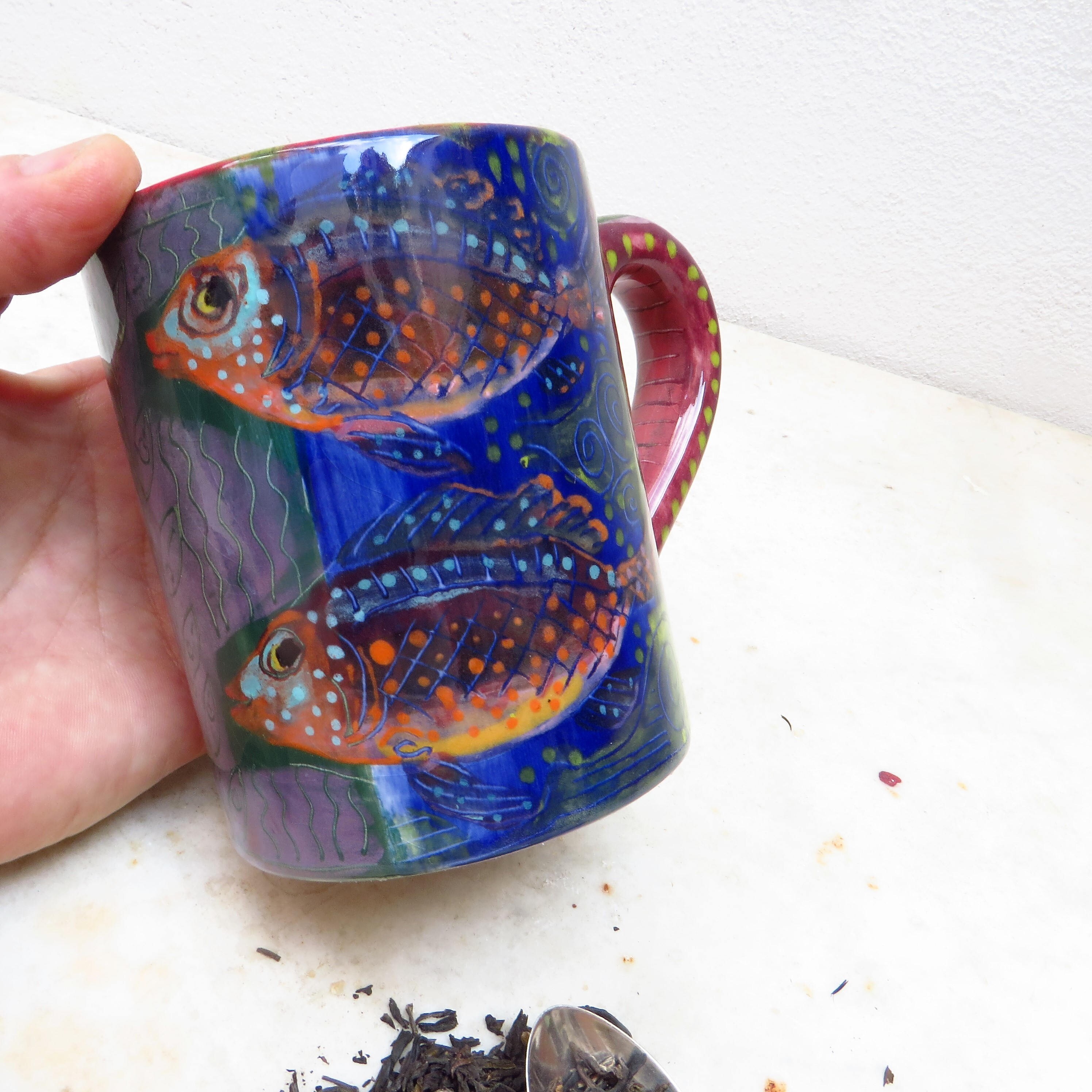 Fish Mug Great Colour Charming Fish - Etsy