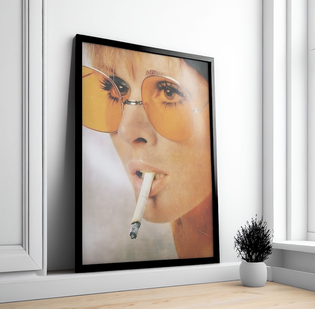 Retro Woman Smoking Cigarette, Aesthetic Posters, Vintage Print ...