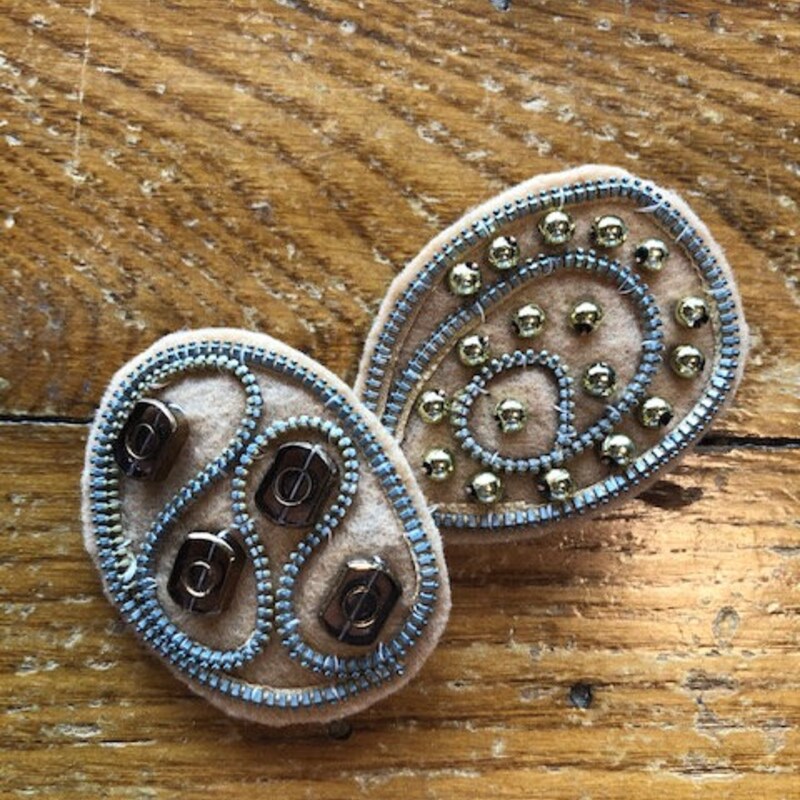 Felt Zipper Brooch - Etsy