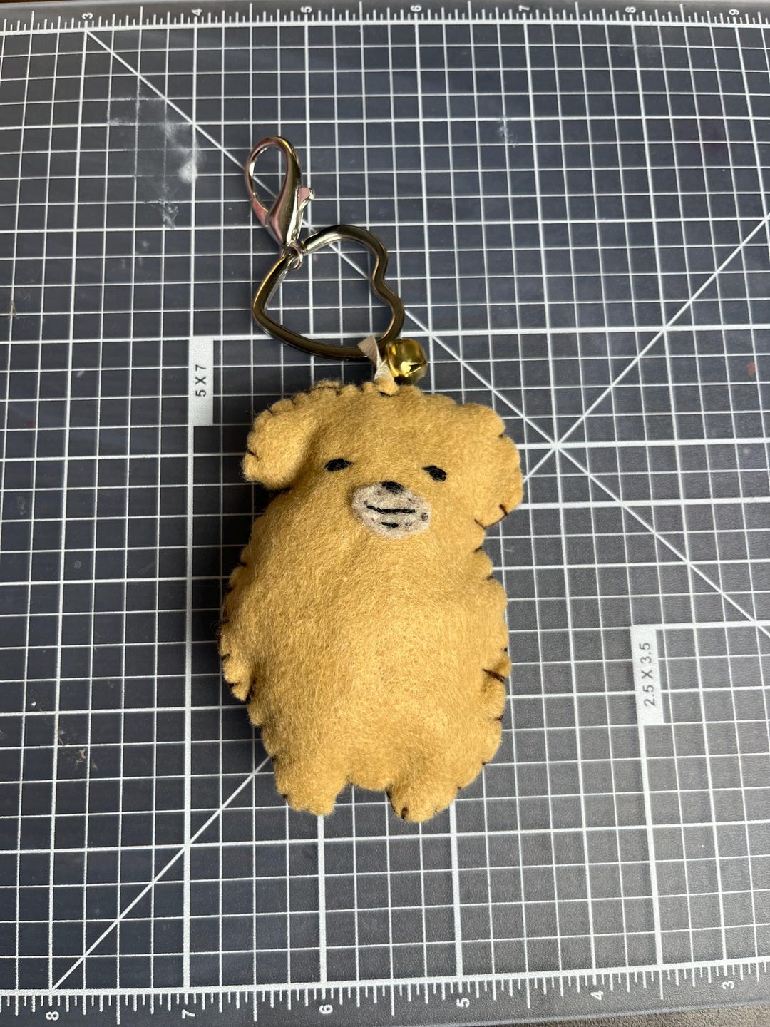Hand Made Felt Keychain - Nudaeng Dog - Etsy