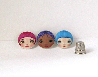 PDF Printable Art Doll Face Transfers Iron on Doll Faces | Etsy