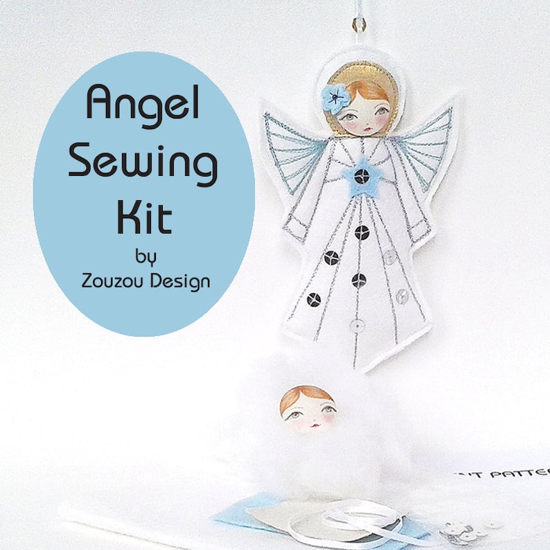 PDF Sewing Pattern, Felt Angel Pattern, Modern Folk Angel Template, DIY ...
