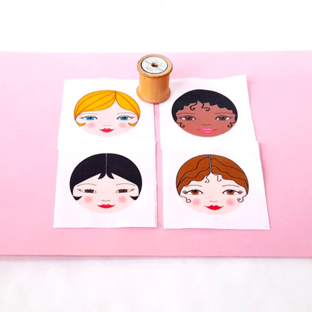 Rag Doll Faces, Cloth Doll Faces, Head, Doll Making Supplies - Etsy