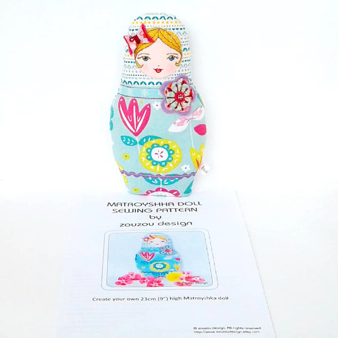 PDF Sewing Pattern Soft Matryoshka Doll Template Russian | Etsy