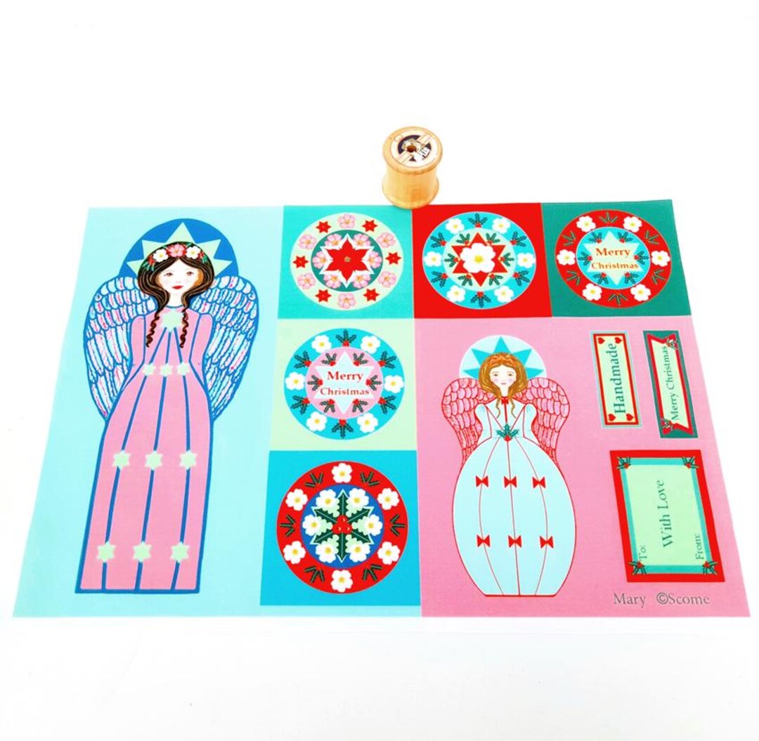 Small Cut and Sew Craft Fabric Panel, DIY Angel Fabric Panel for Making ...