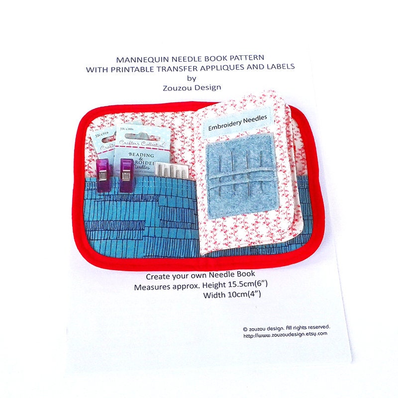 PDF Needle Book Sewing Pattern Sewing Tool Case Needle Case - Etsy UK