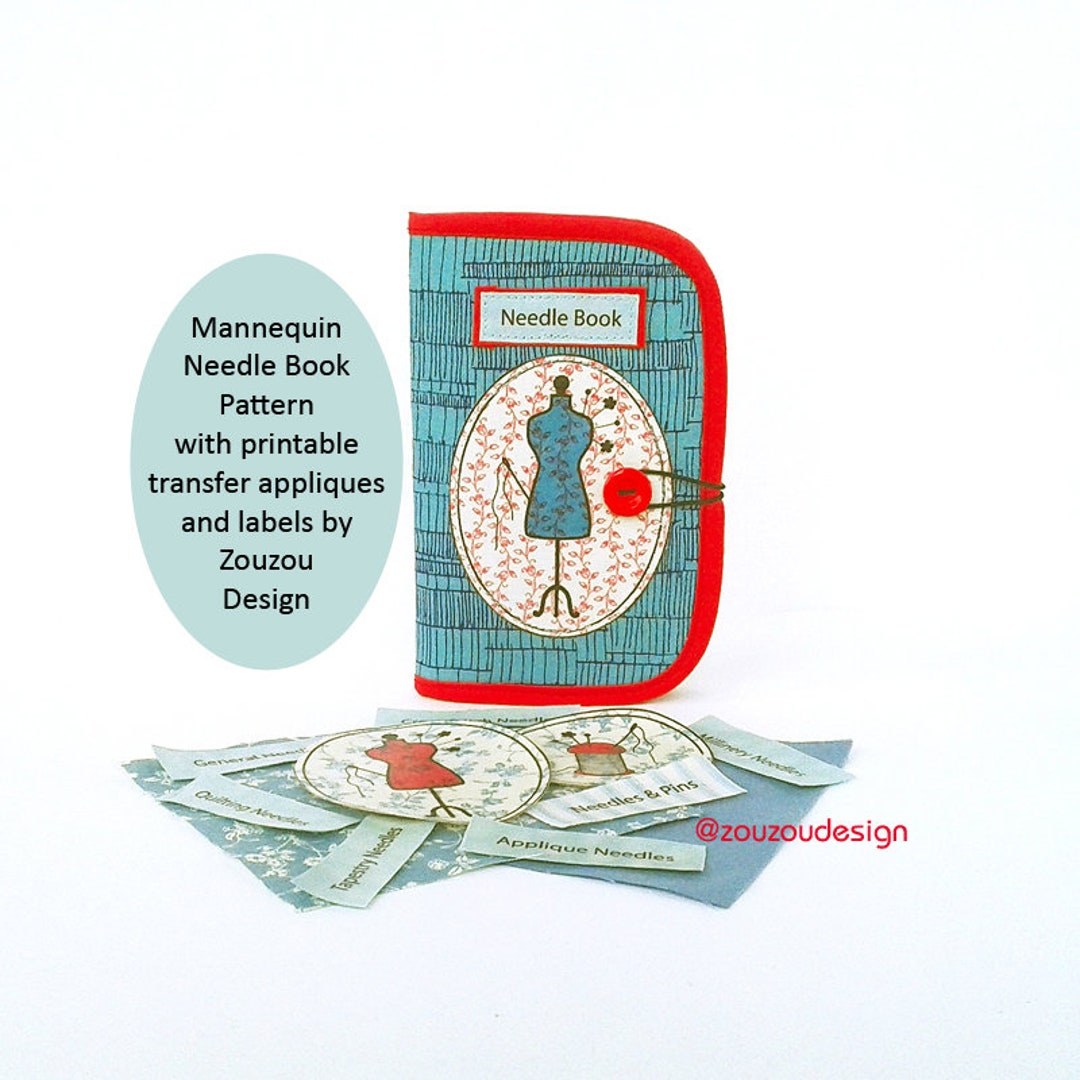 PDF Needle Book Sewing Pattern, Sewing Tool Case, Needle Case Template ...