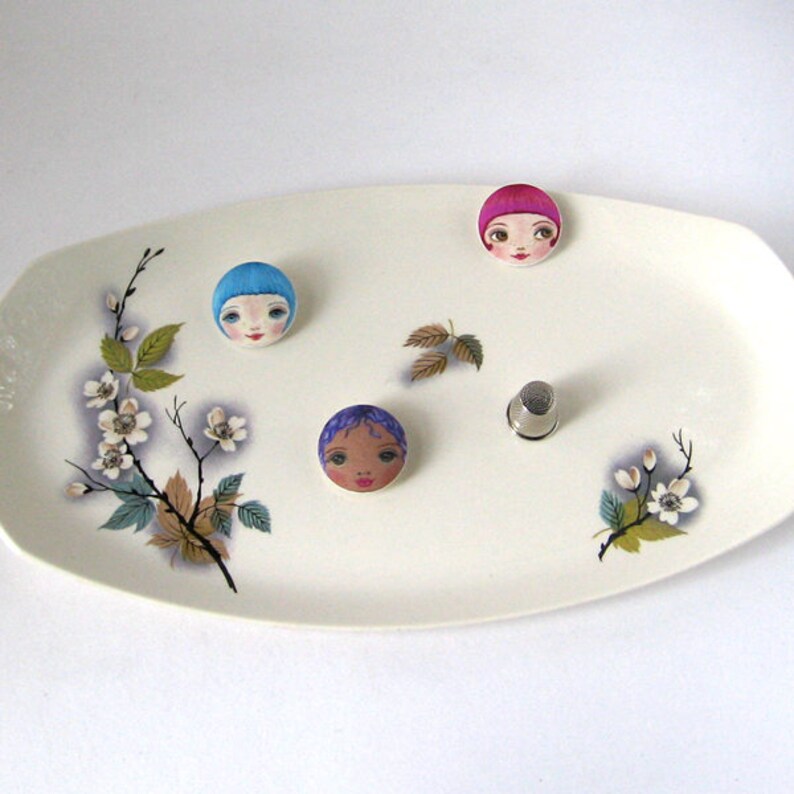 Face Buttons, Covered Buttons, Unusual Buttons, Cute Sewing Notions ...