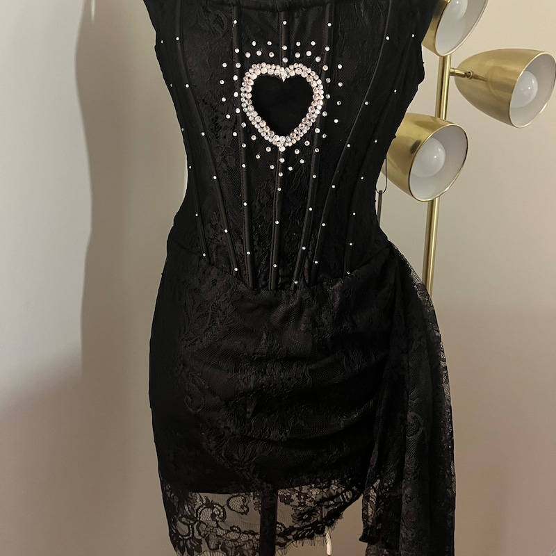 Sabrina Carpenter Heart Cutout Corset Etsy