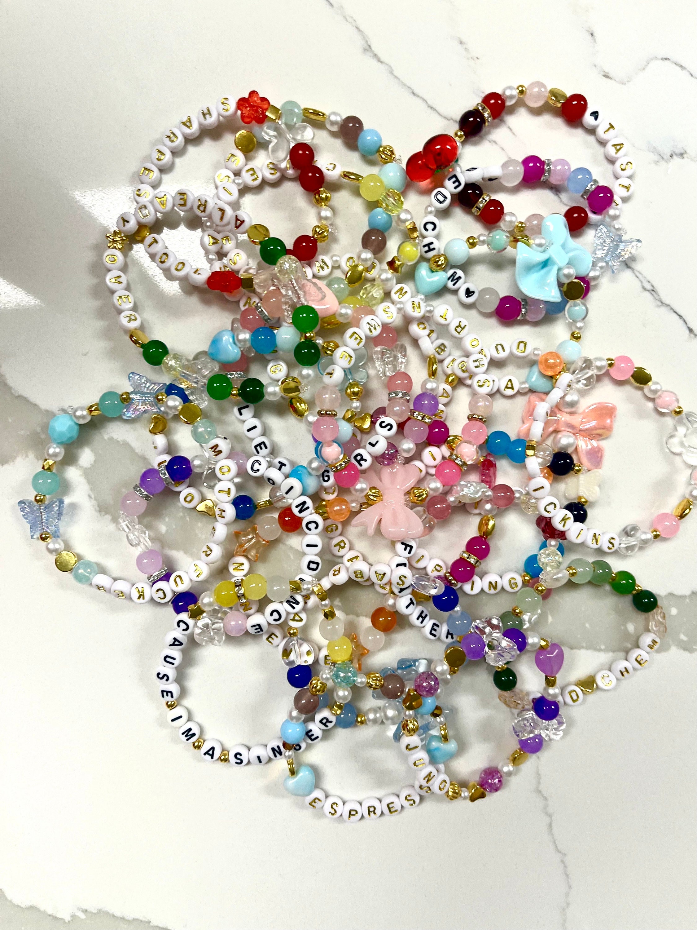 Short N Sweet Tour Bracelets - Etsy