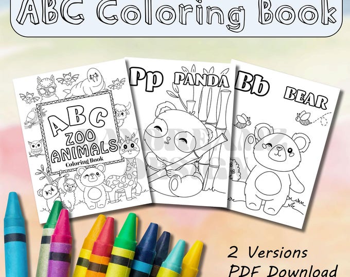 Coloring Pages for Kids, Printable Color Pages, ABC Trace Color Pages ...