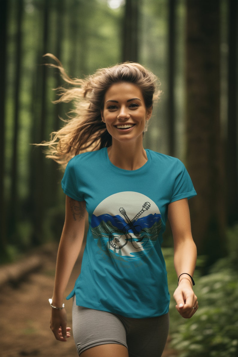 Banjo and Guitar Graphic Tee - Etsy