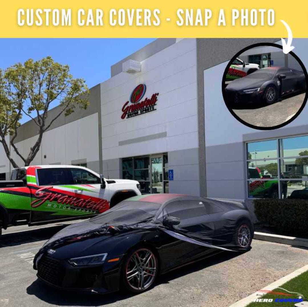 Personalized Audi R8 Car Covers - Custom Realistic Design, Fits Like a ...