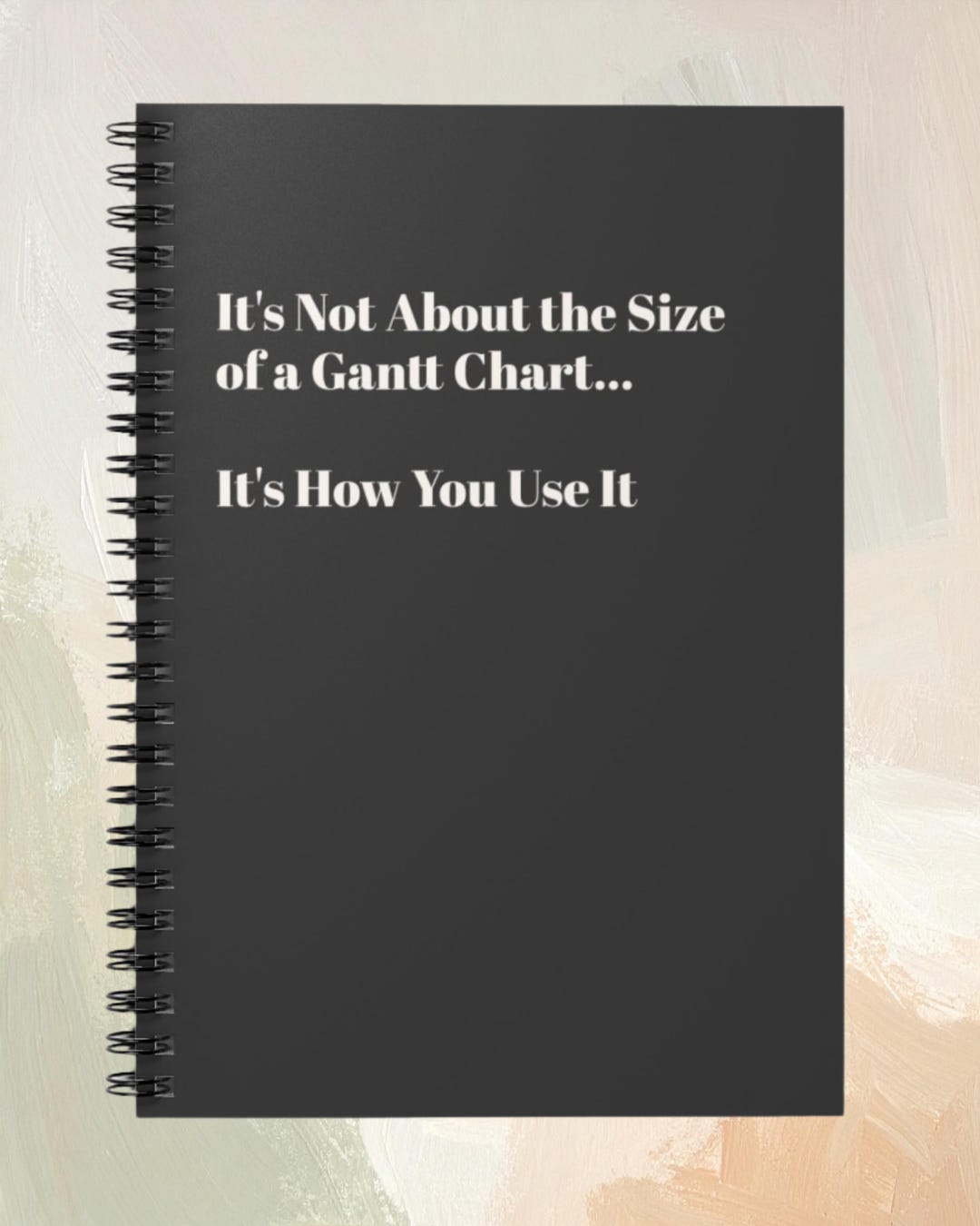 Gantt Chart Humor Spiral Notebook, Project Manager Notepad (6" X 8 ...