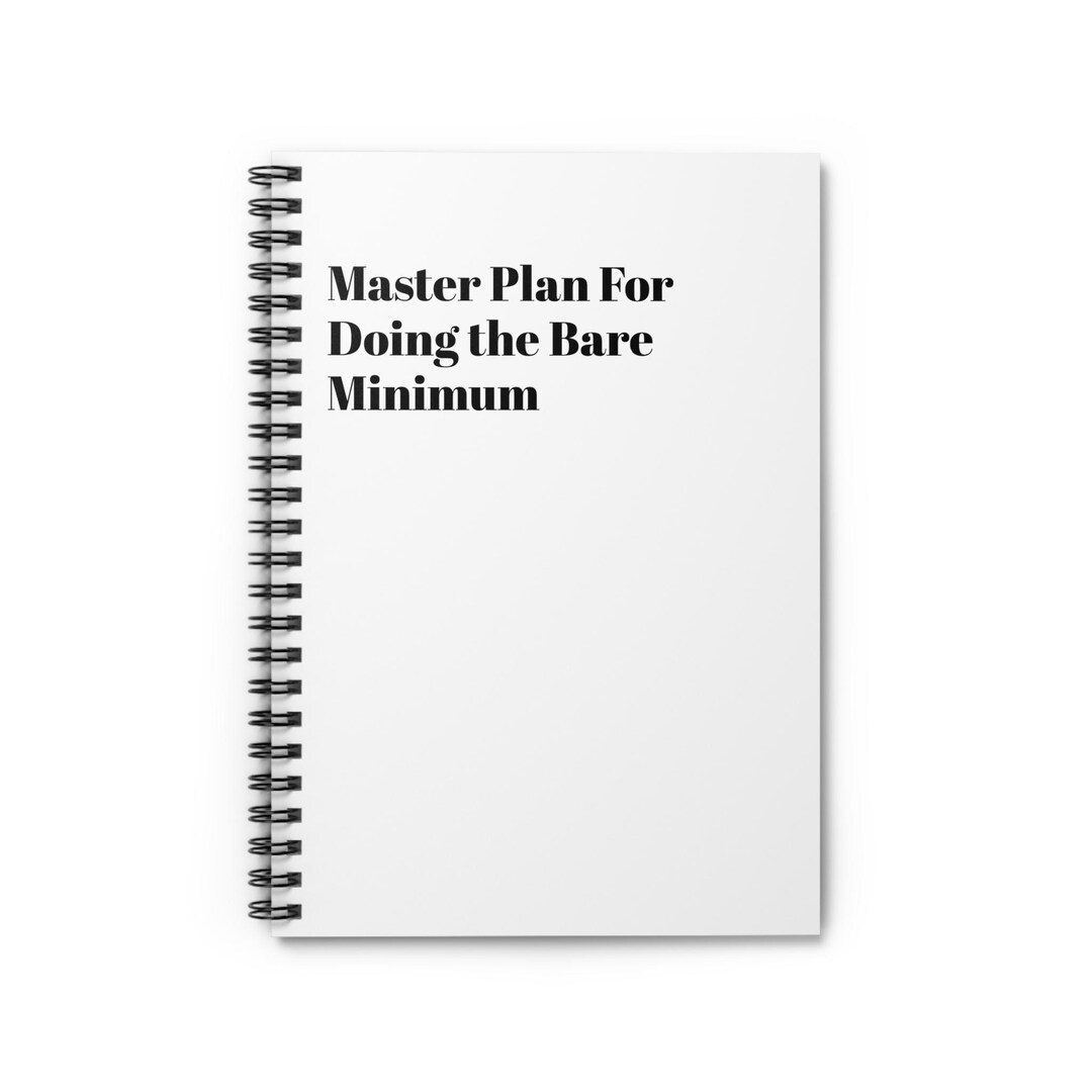 Master Plan Spiral Notebook | Fun Office Supplies, Motivation Journal, Gift for Students, Task ...