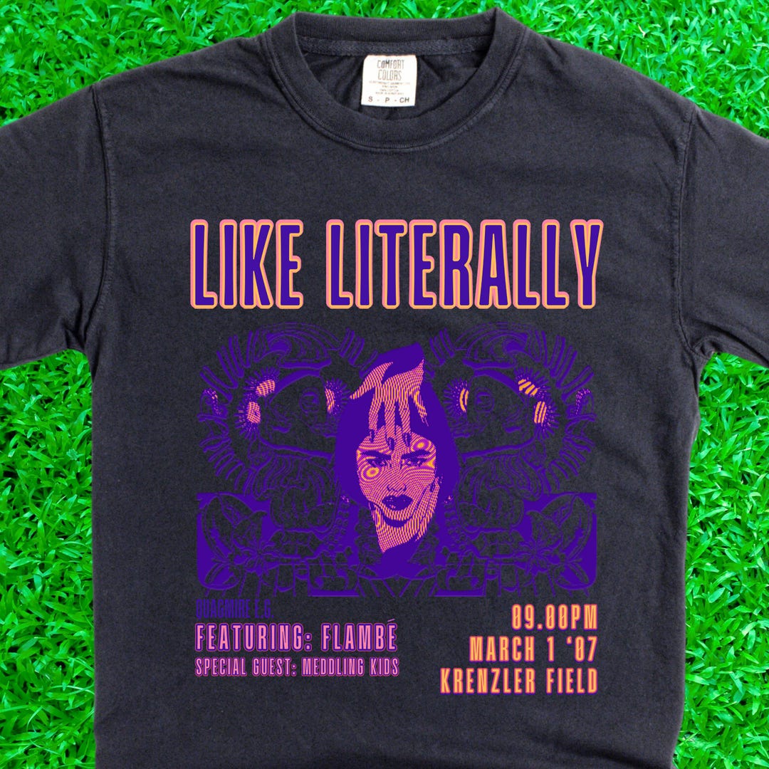 Faux Band Merch Gem. Pigment Dyed Tee With a Bit of Fade. Like ...