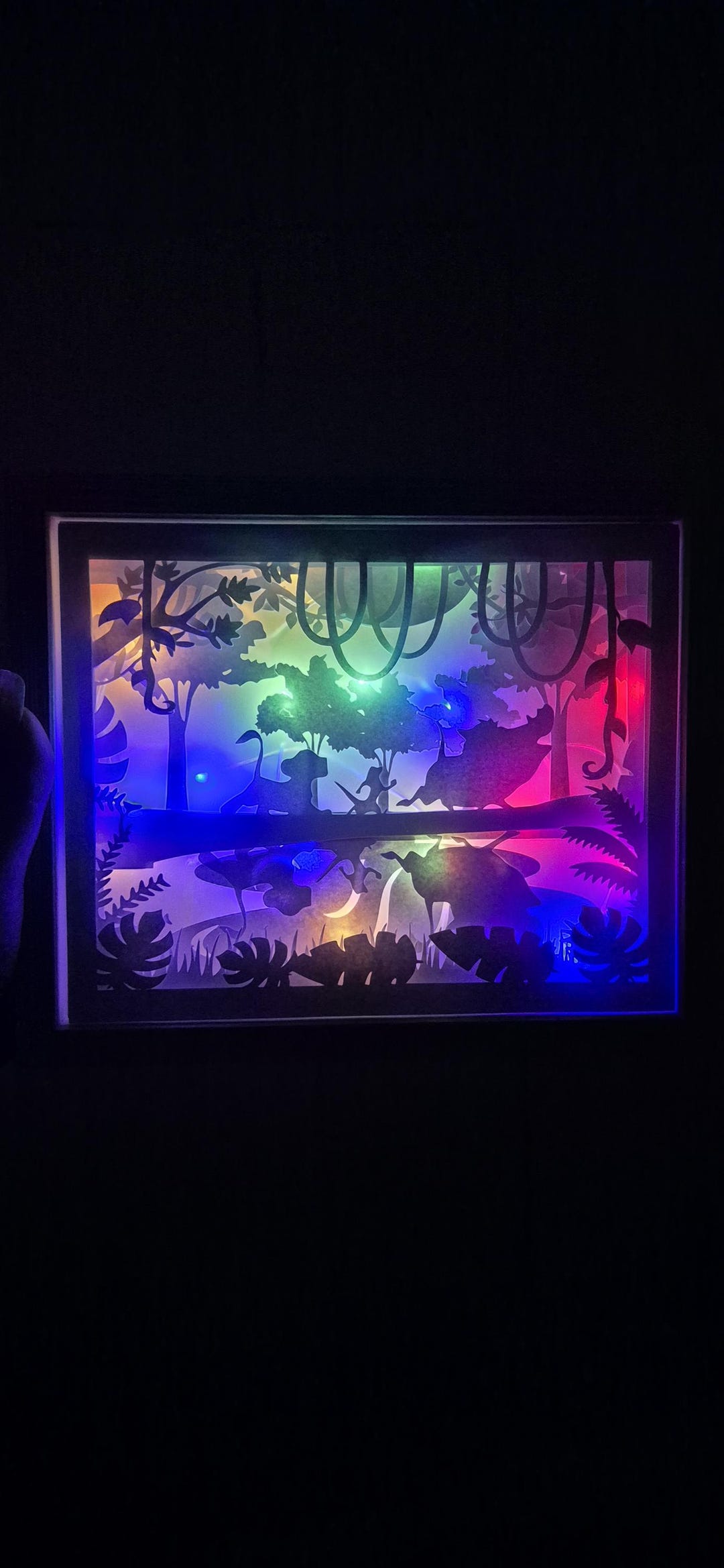 Night Light - Lightbox - Luminous Frame - Lion King - Gift Idea for Children / Babies - Birthday ...