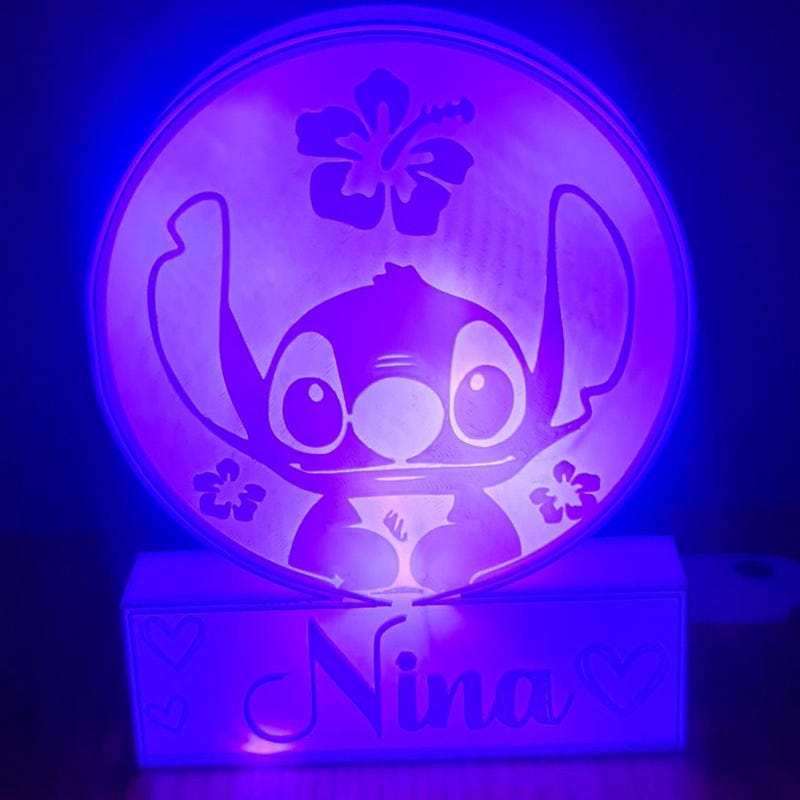 Stitch Night Light - Etsy