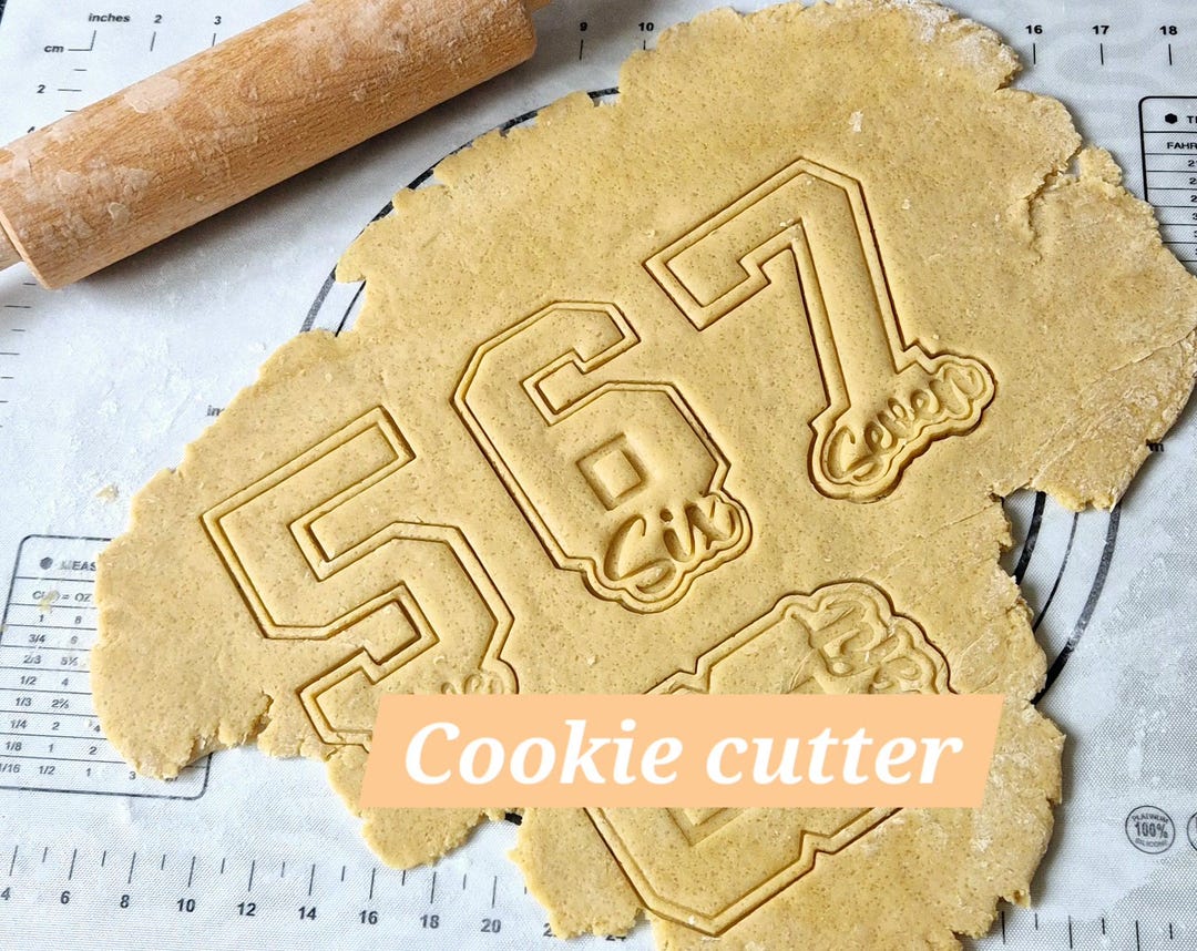Cookie Cutters Cookie Cutter Number Biscuit Sugar Paste Cookie Party ...