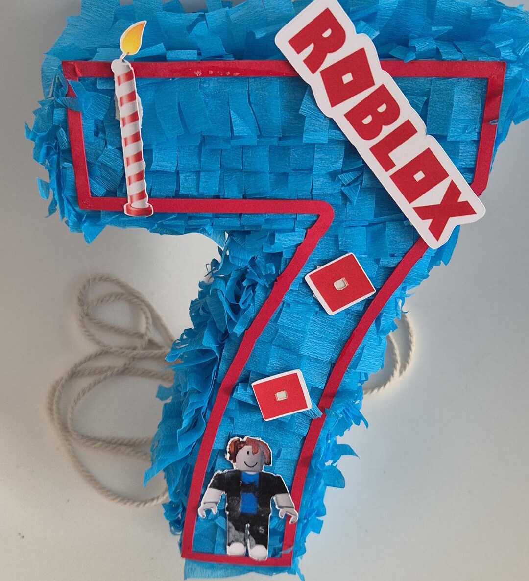 Personalized Number Piñata - Roblox Theme | Gamer Birthday | Party ...