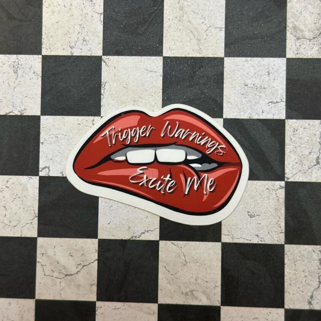 NSFW Sticker Gift for Smut Readers Kindle Accessories Trigger Warnings Booktok Sticker for ...