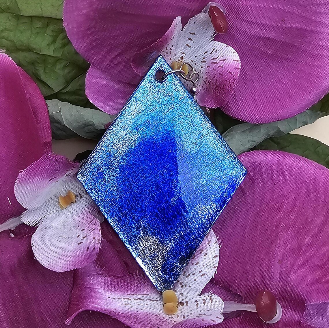 Unique Handcrafted Midnight Serenity Earrings | Unique Resin Jewelry ...