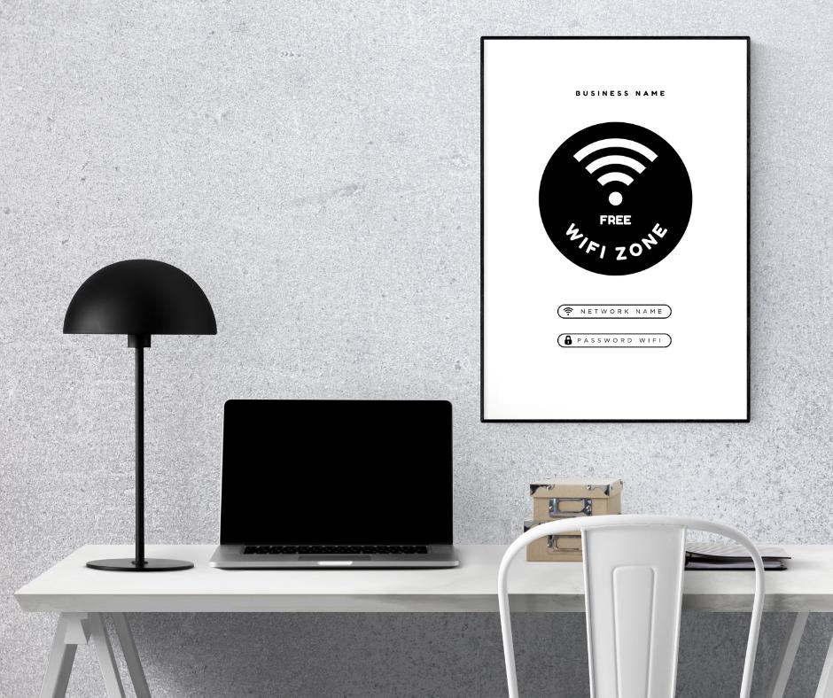 20 Wifi Signage Bundle Template, Stay Connected in Style, Wifi Sign ...