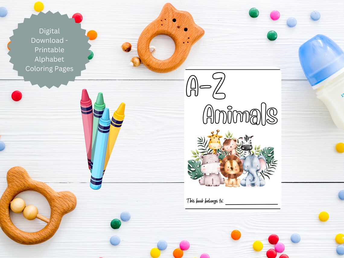 Printable Alphabet Animals Coloring Pages for Toddlers & Preschoolers ...
