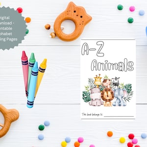 Printable Alphabet Animals Coloring Pages for Toddlers & Preschoolers ...