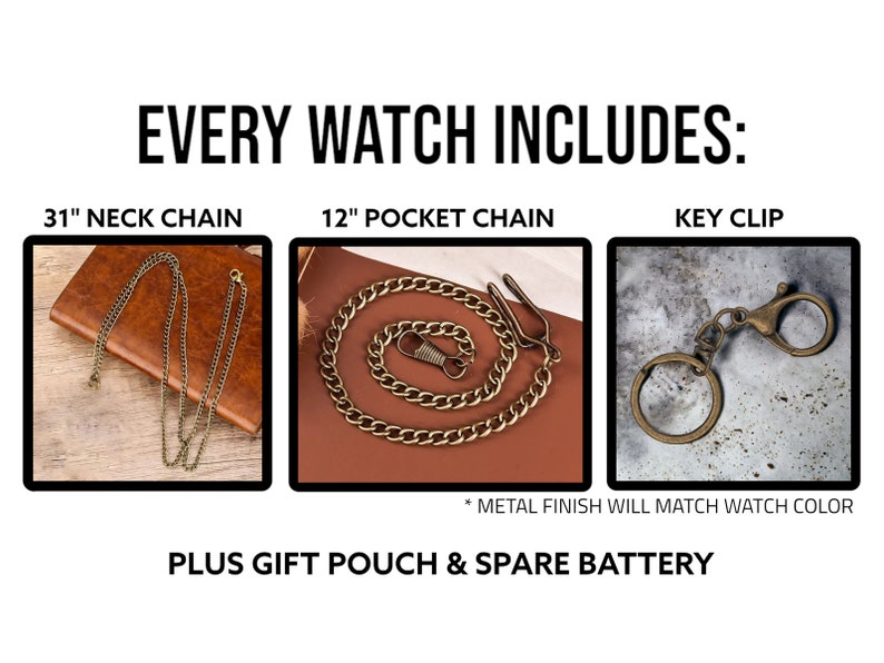 Vintage Look Dual Time Zone Pendant Watch - Brass Necklace, Retro ...