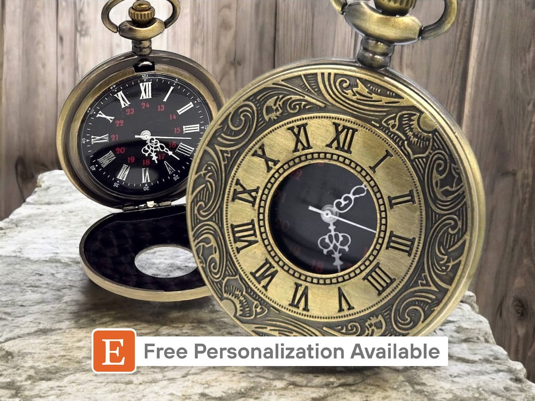 Classic Roman Number Pocket Watch - Vintage-inspired Timepiece ...