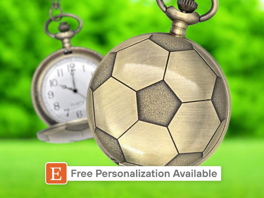 Soccer Ball Pocket Watch - Champion Trophy Prize, Personalized Team ...
