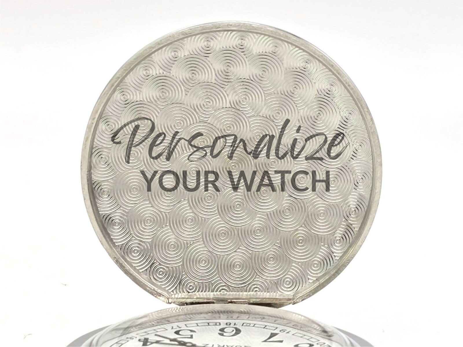 Celtic Knot Pocket Watch Elegant Black Enamel Face With Silver Design ...