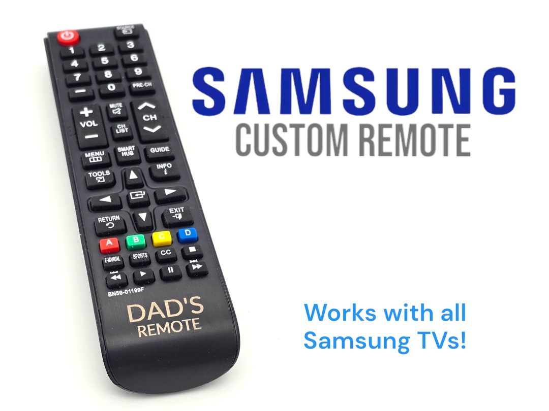 Samsung TV Remote Customized With Any Name Television Control ...