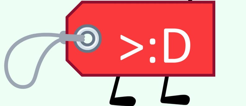 Price Tag/ Taggy From TPOT/ BFB /BFDI Fan Made Plushie! - Etsy