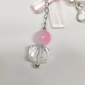 Aesthetic Pink Key Chain/ K-pop/ Kawaii - Etsy