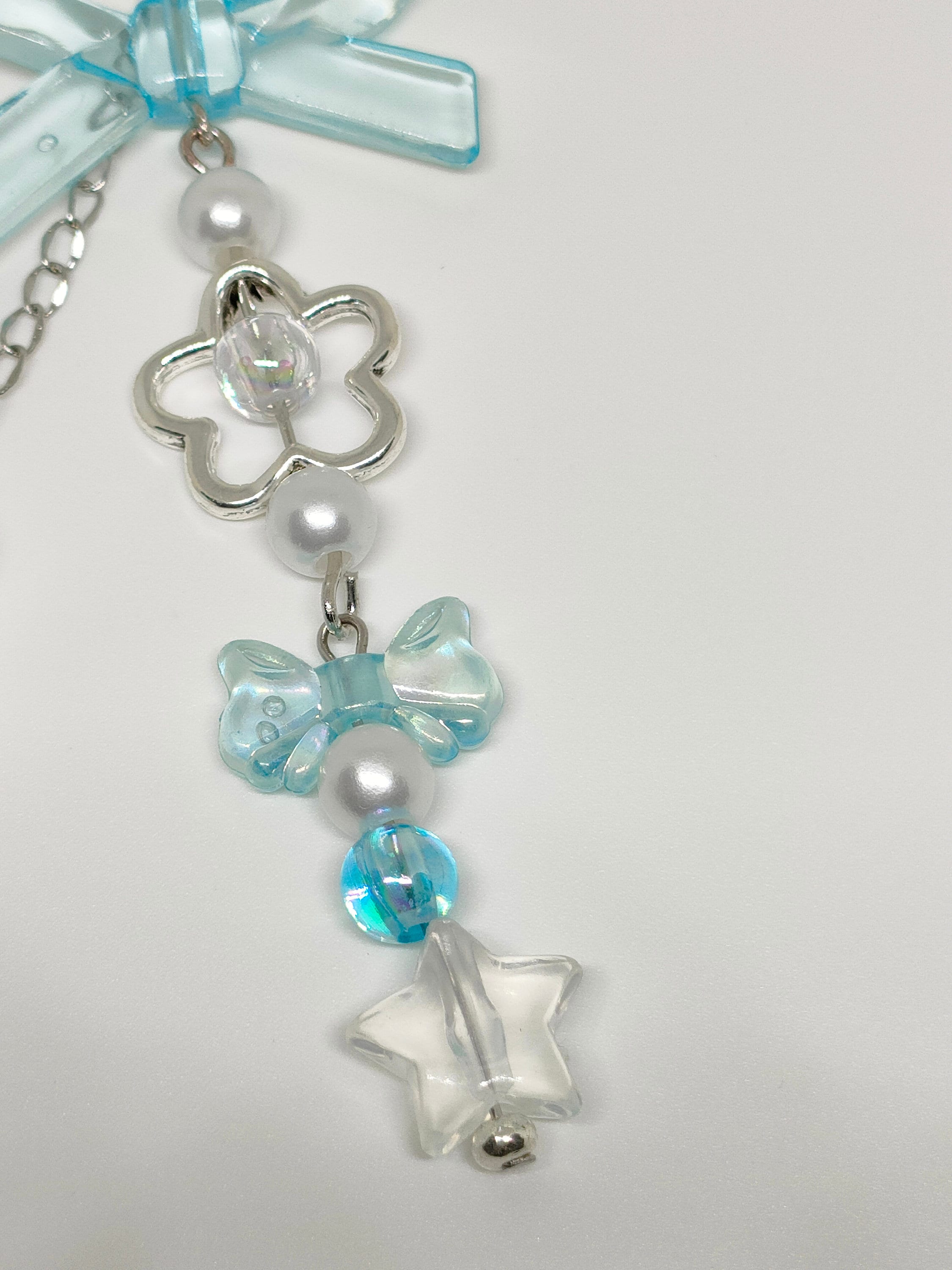 Aesthetic Blue Key Chain/ K-pop/ Kawaii - Etsy