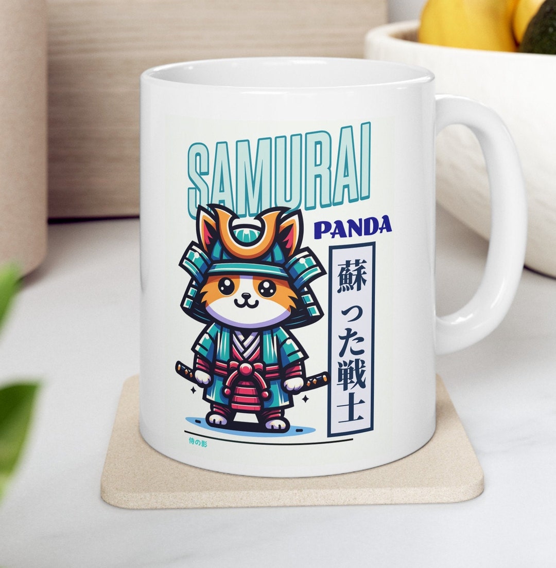 Samurai Tiger Ceramic Mug, 2 Sizes, Japanese Inspired Design Gift - Etsy