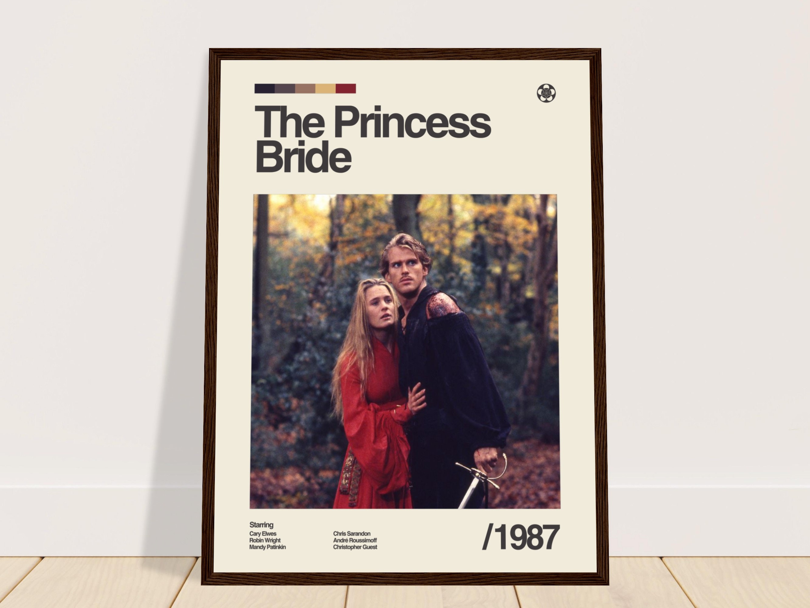 The Princess Bride Retro Movie Poster Print Mid-century Modern Wall ...