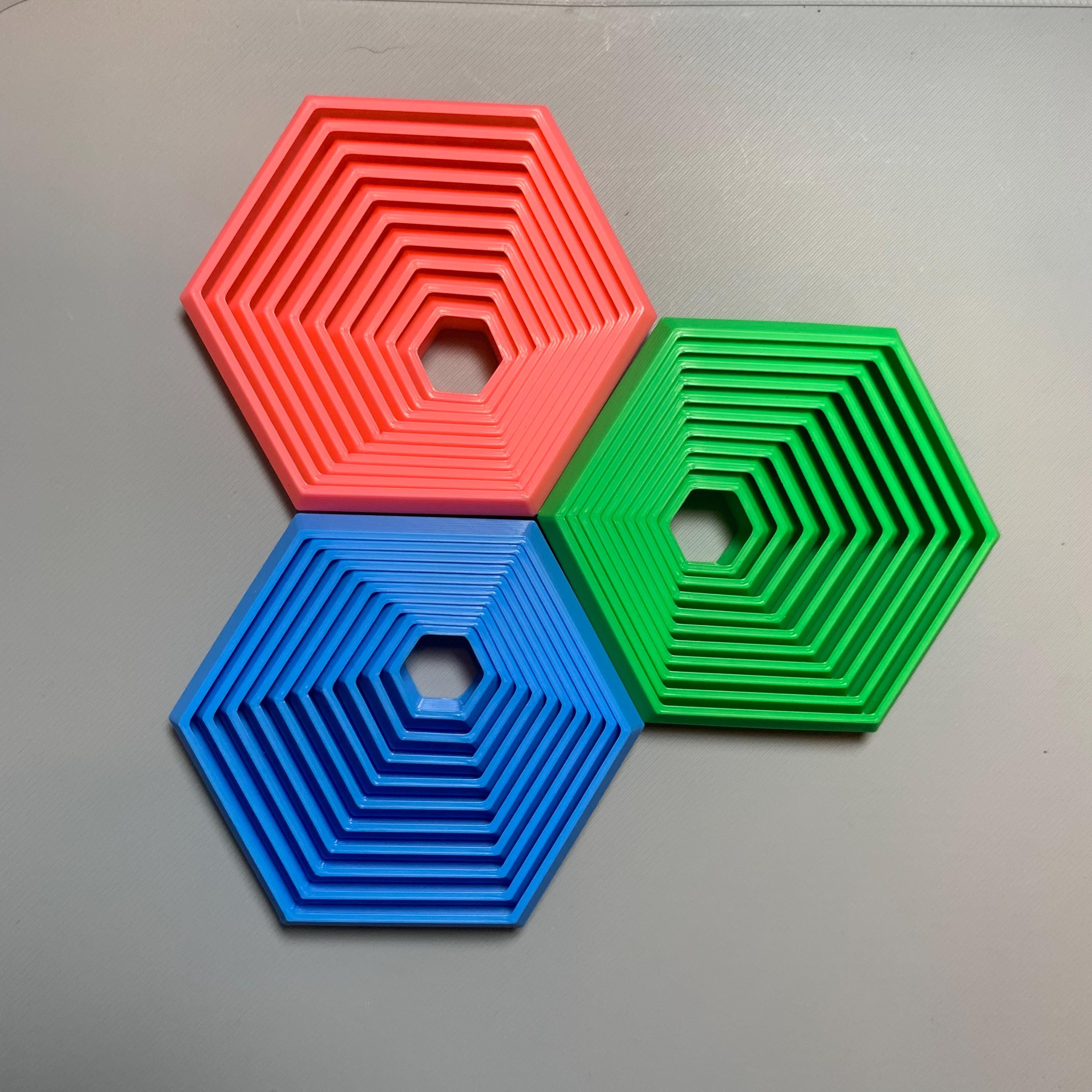 Hexagonal Fidget (pack of 3) - Etsy