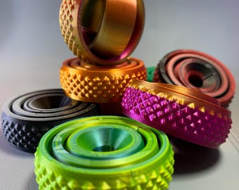 Gyro Fidget Textured Spinner: Silent, Stress-reducing Fidget Toy , and ...