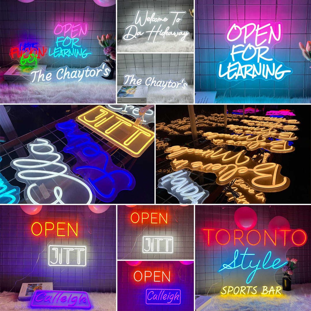 Custom Neon Sign Neon Sign Wedding Signs Name Neon Sign Neo Sign Name ...
