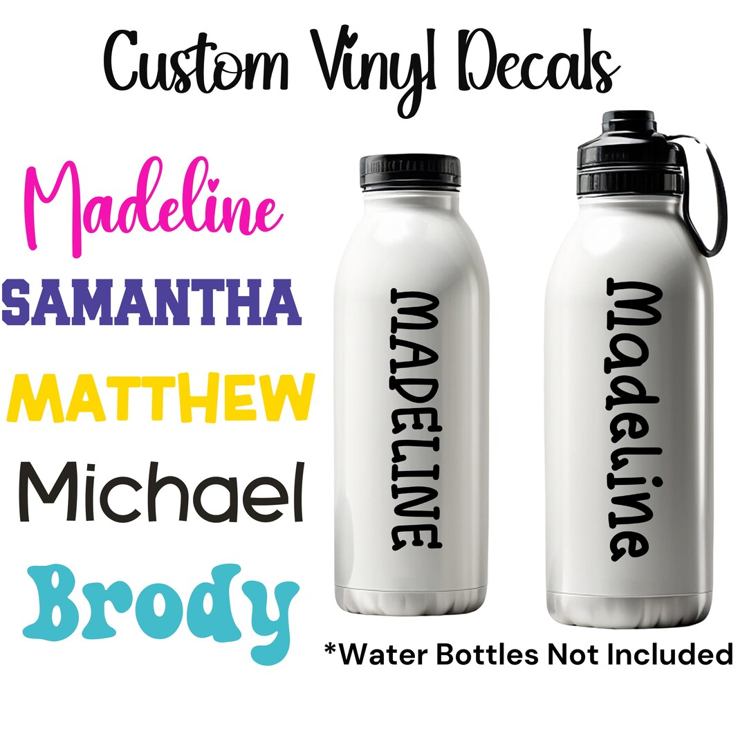 Custom Name Vinyl Decals: Personalized Stickers - Etsy