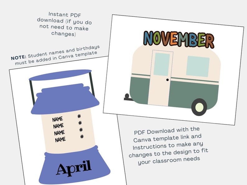 Birthday Board Kits | Camping Adventure Classroom Decor | Camping ...