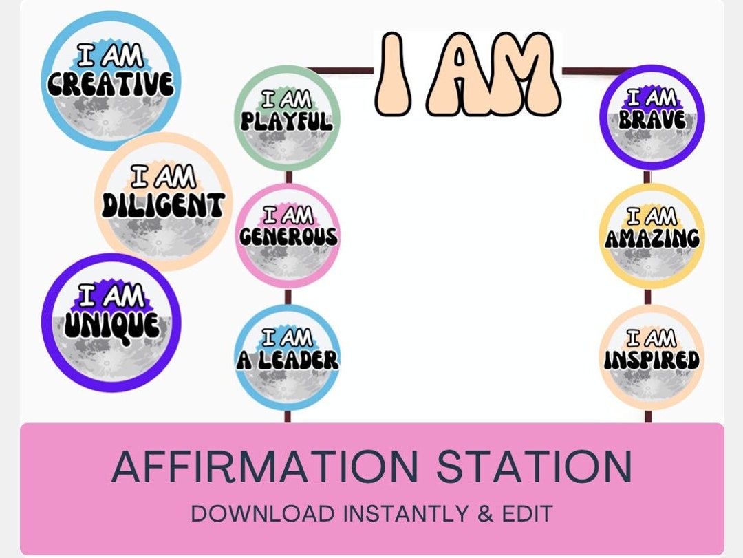 Affirmation Station Display - Space Explorer | Classroom Decor ...