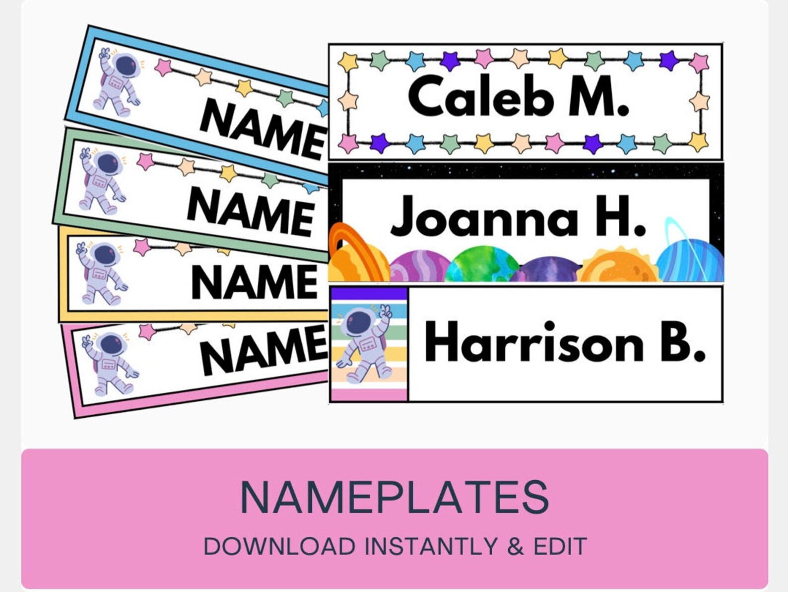 Nameplates - Space Explorer | Classroom Decor | Student Name Display ...