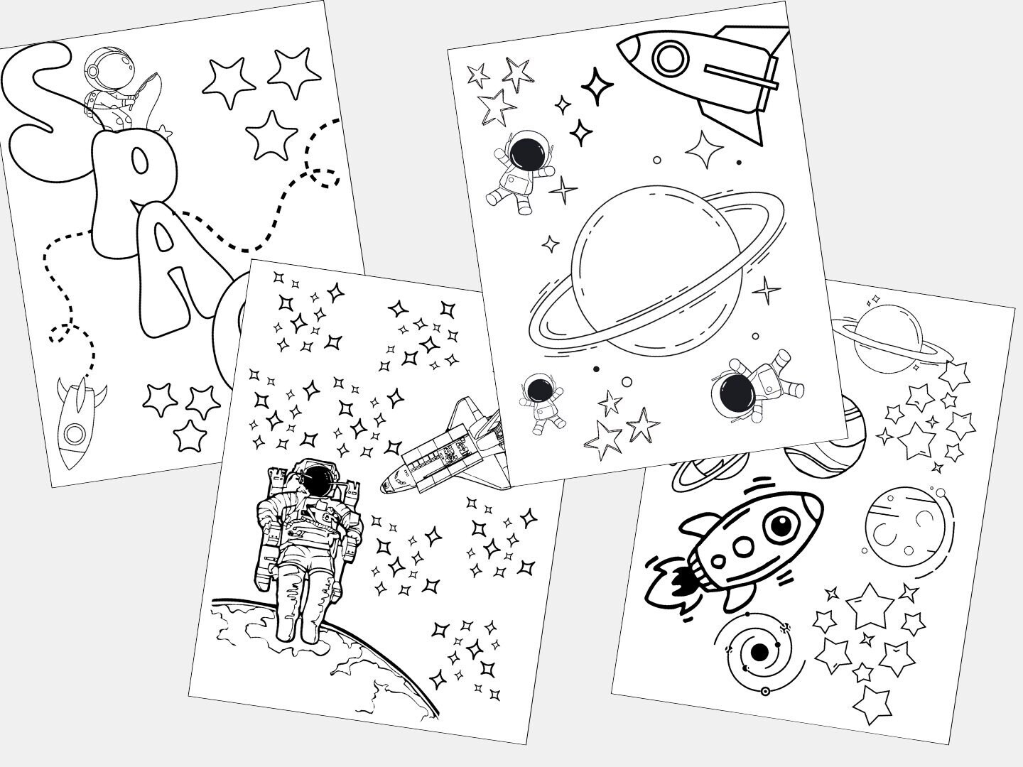 Astronaut Worksheets and Activity Pages Outer Space Unit Space Lessons ...